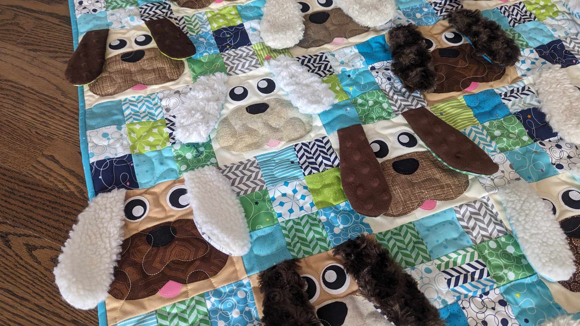PAPER Puppy Kisses Quilt Pattern by Slice of Pi Quilts [baby Quilt, Dog ...