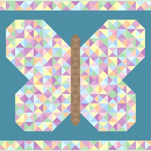 PDF Flutterfly Quilt Pattern Digital Download by Slice of Pi Quilts [fat Quarter and Scrap ...