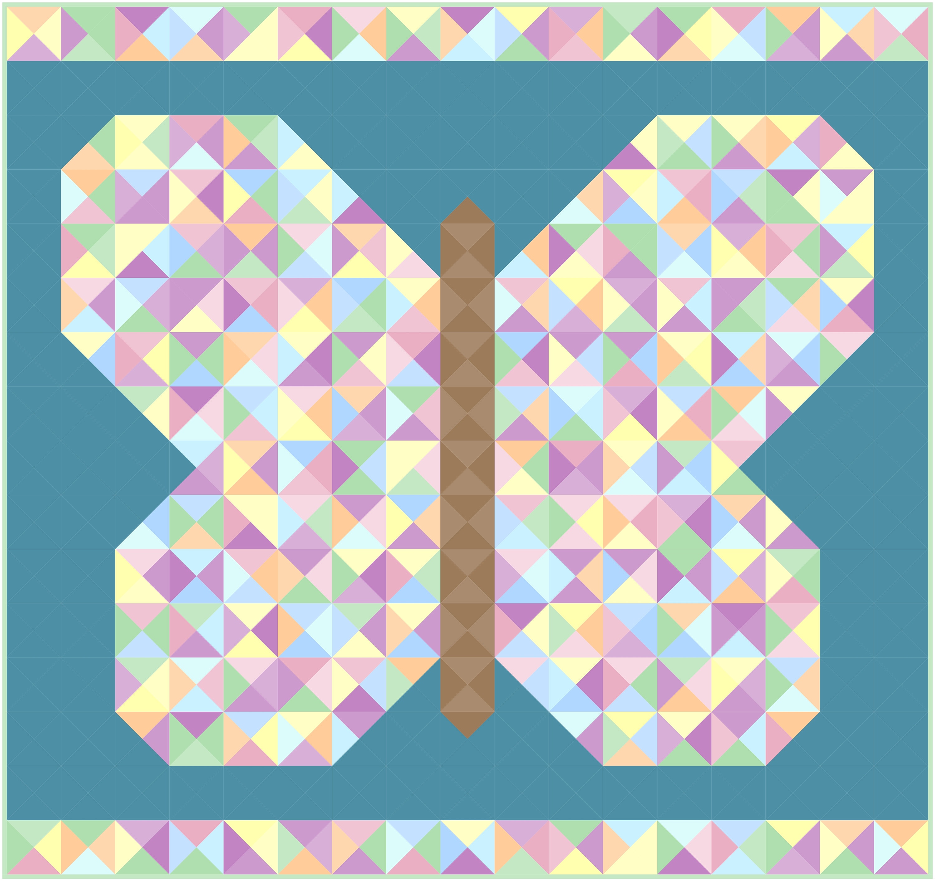 PDF Flutterfly Quilt Pattern Digital Download by Slice of Pi Quilts ...