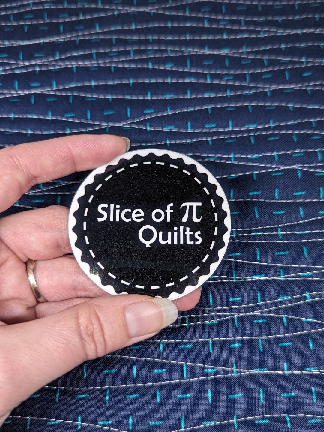 Slice of Pi Quilts Logo Sticker [vinyl Sticker for Quilter Gift ...