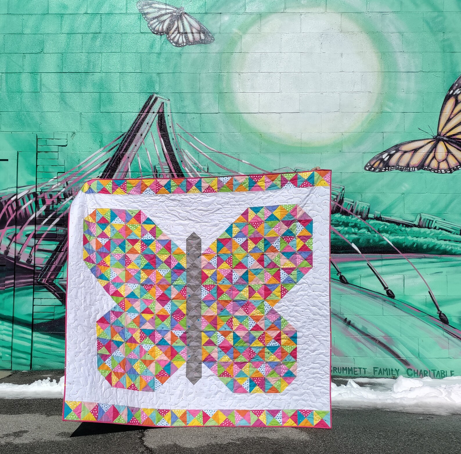 PAPER Flutterfly Quilt Pattern by Slice of Pi Quilts fat - Etsy