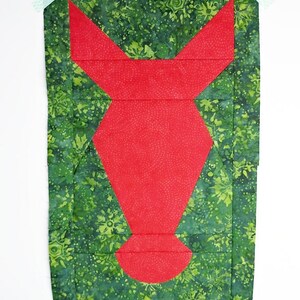 PAPER Hee-haw Donkey Quilt Pattern by Slice of Pi Quilts - Etsy