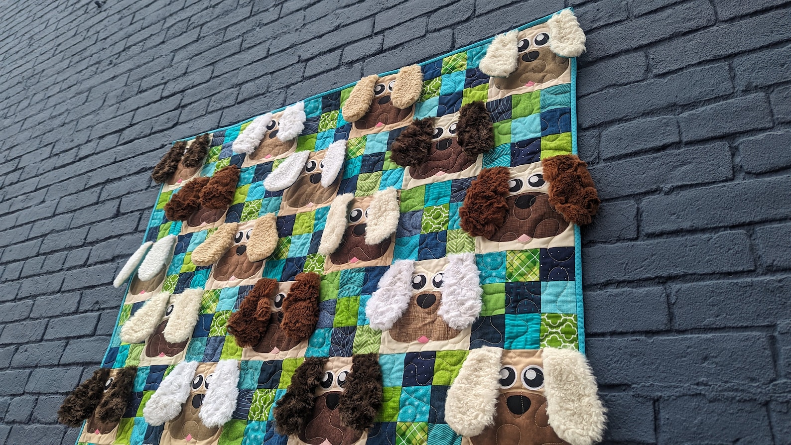 PAPER Puppy Kisses Quilt Pattern by Slice of Pi Quilts [baby Quilt, Dog ...