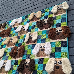 PAPER Puppy Kisses Quilt Pattern by Slice of Pi Quilts [baby Quilt, Dog ...