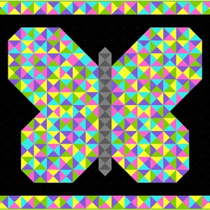 PAPER Flutterfly Quilt Pattern by Slice of Pi Quilts [fat Quarter and ...