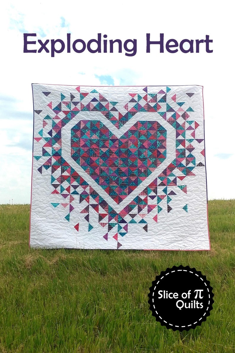 PDF Exploding Heart Quilt Pattern Digital Download by Slice of - Etsy