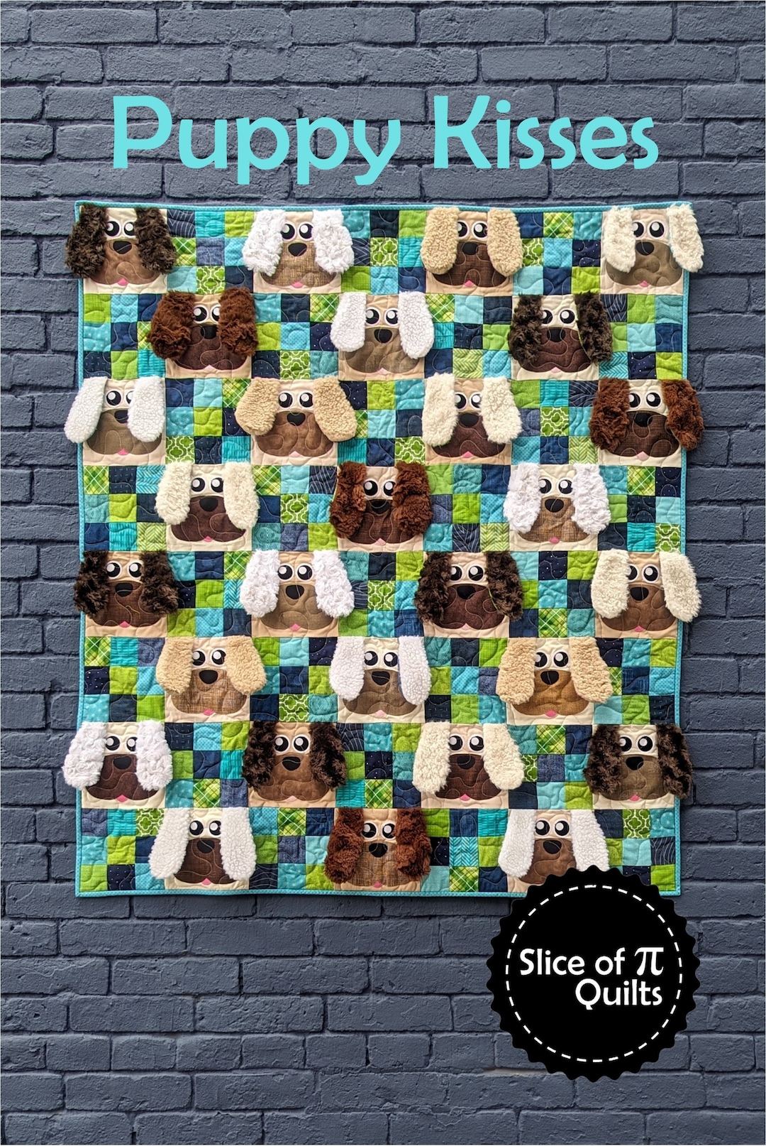 PDF Puppy Kisses Quilt Pattern by Slice of Pi Quilts [baby Quilt, Dog ...