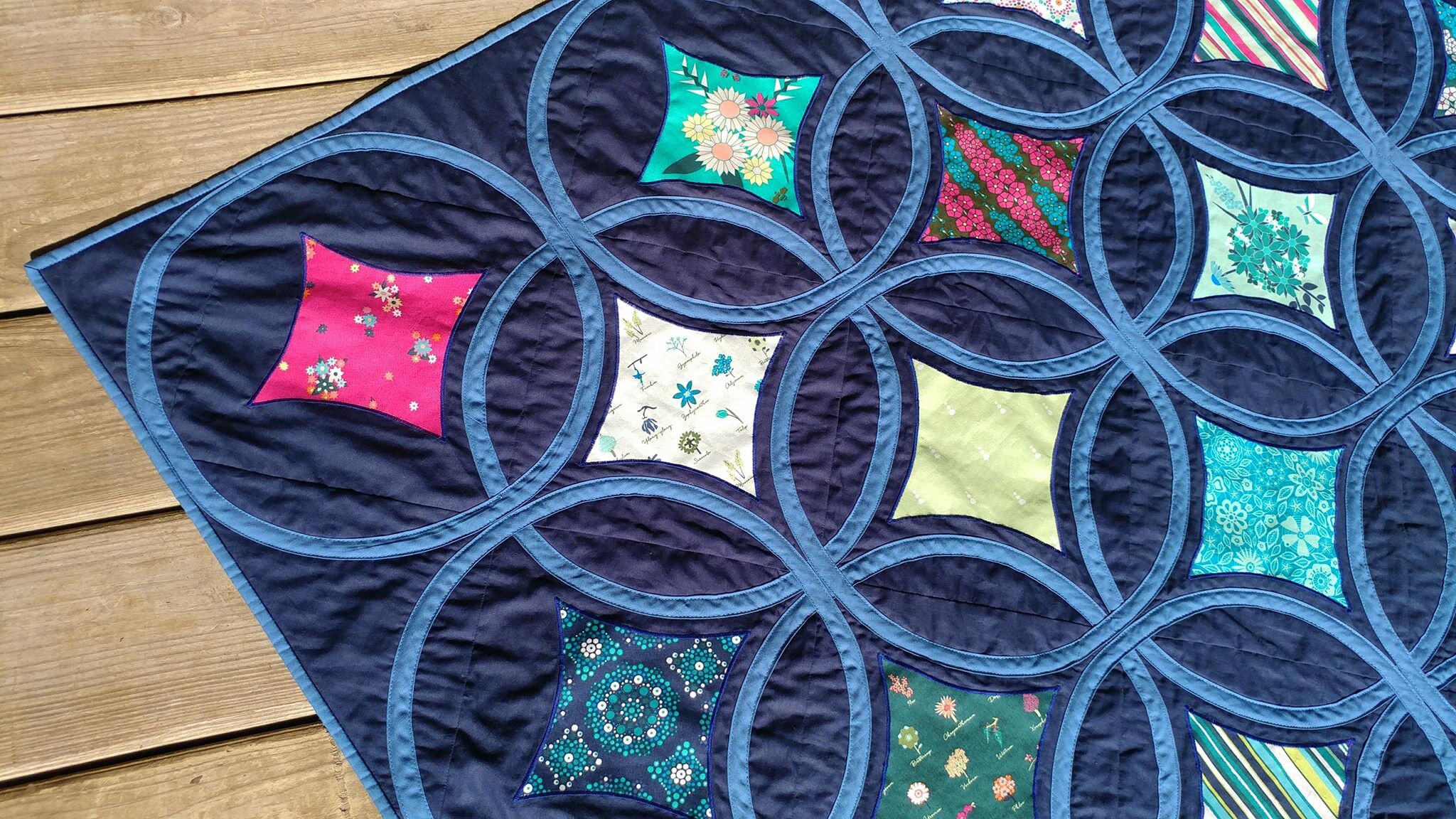 PAPER Moonrise Quilt Pattern by Slice of Pi Quilts [bias Tape Applique ...