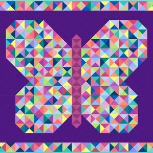 PAPER Flutterfly Quilt Pattern by Slice of Pi Quilts [fat Quarter and Scrap Friendly, Beginner ...