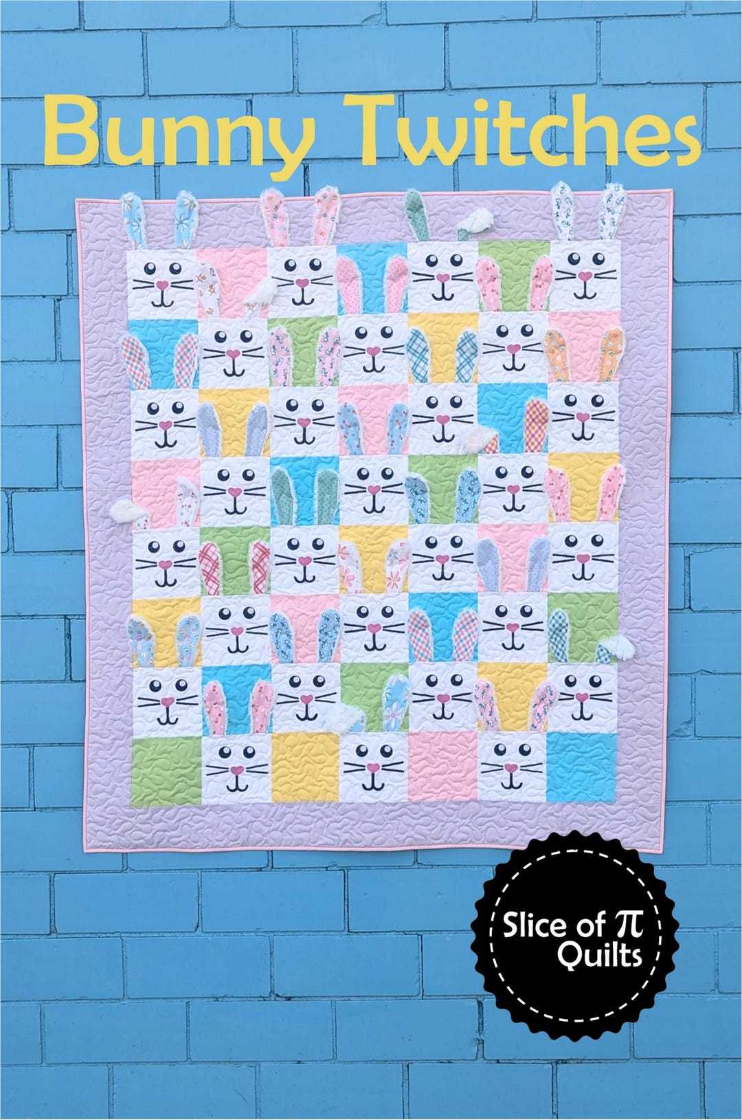 PAPER Bunny Twitches Quilt Pattern by Slice of Pi Quilts [baby Quilt, Easter, Bunnies, Rabbit ...