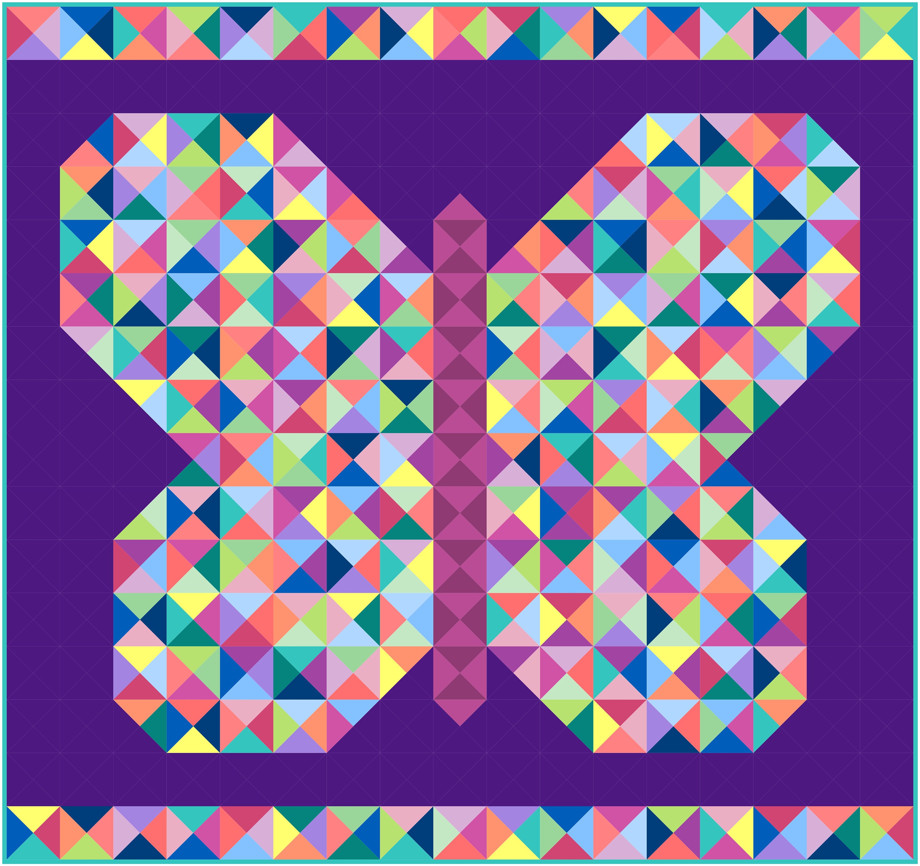 PDF Flutterfly Quilt Pattern Digital Download by Slice of Pi - Etsy Canada