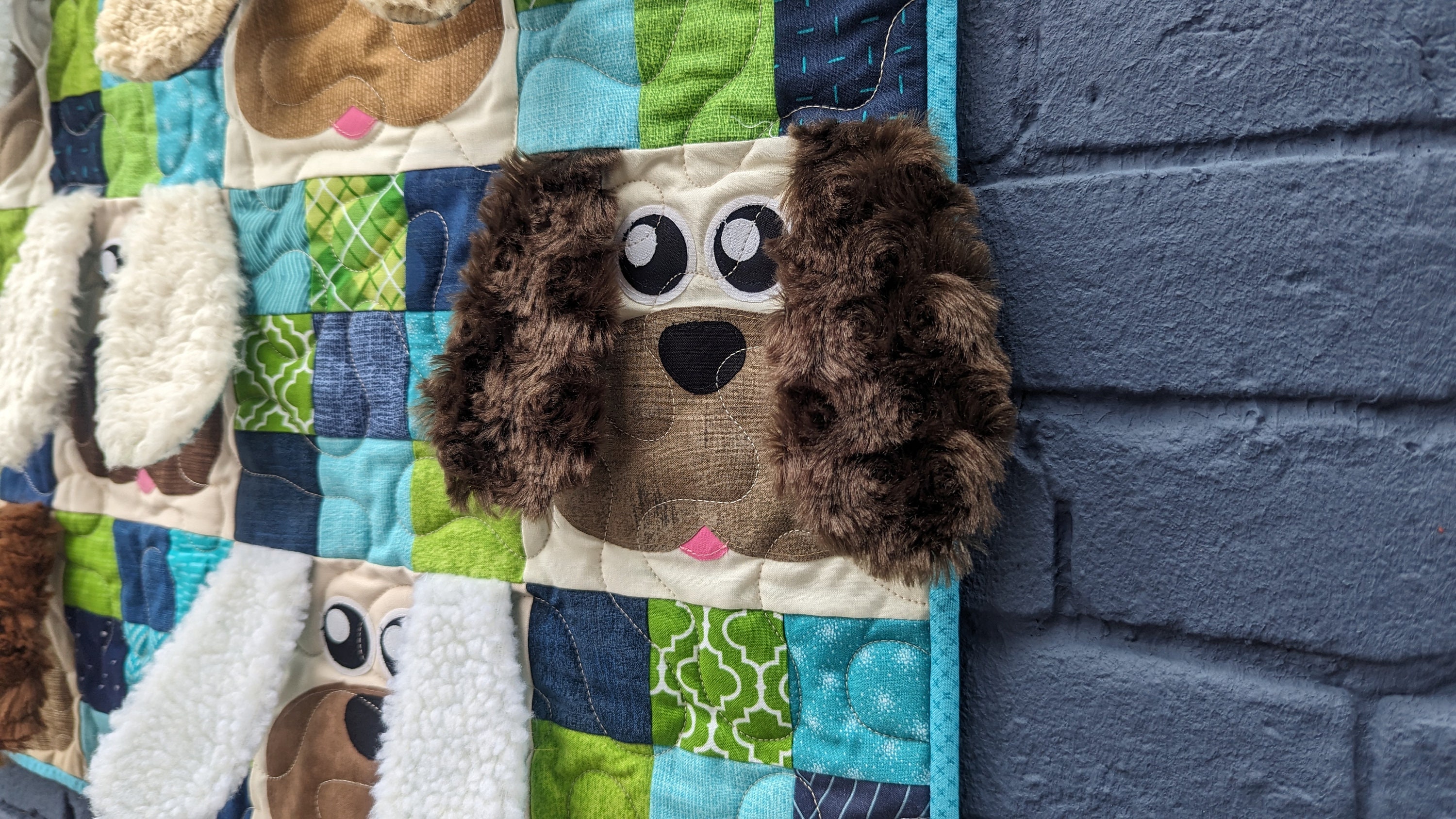 PAPER Puppy Kisses Quilt Pattern by Slice of Pi Quilts [baby Quilt, Dog ...