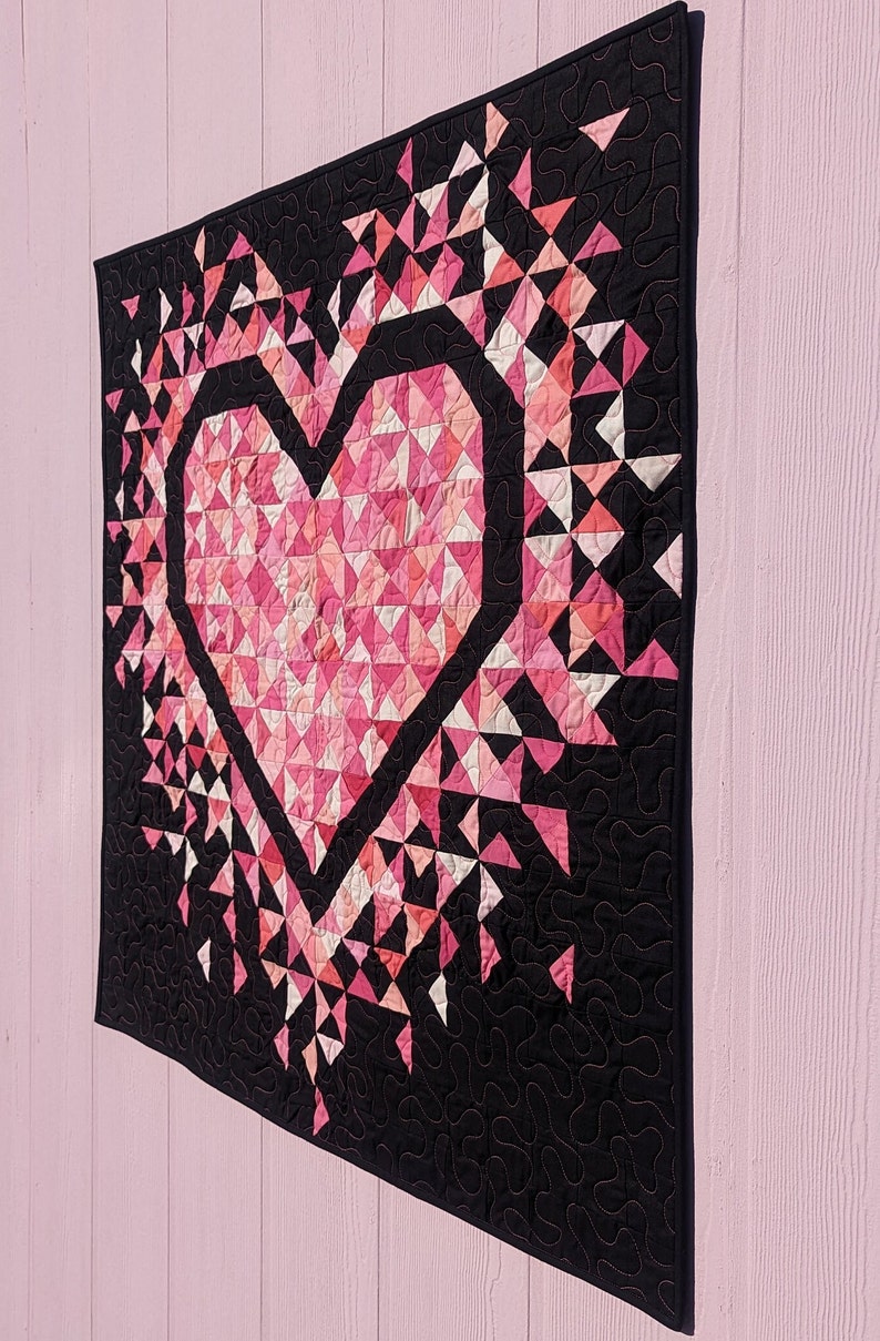 PAPER MINI Exploding Heart Quilt Pattern by Slice of Pi Quilts [wall ...