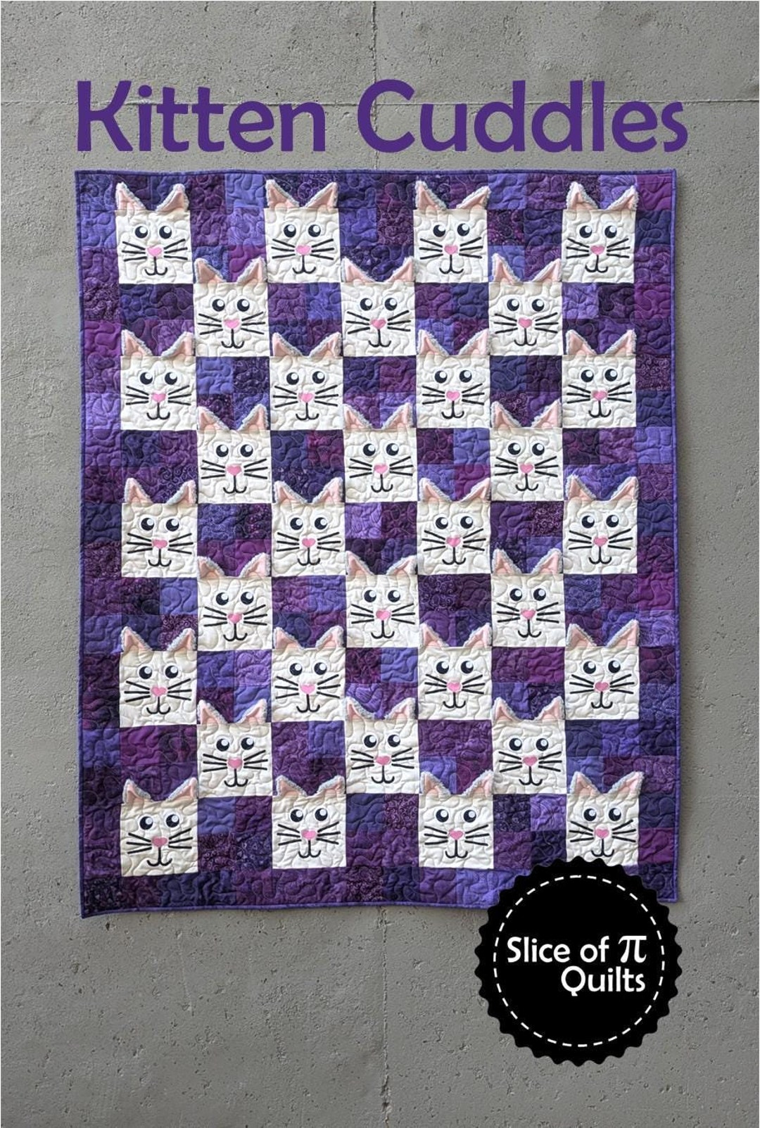 PAPER Kitten Cuddles Quilt Pattern by Slice of Pi Quilts [baby Quilt ...