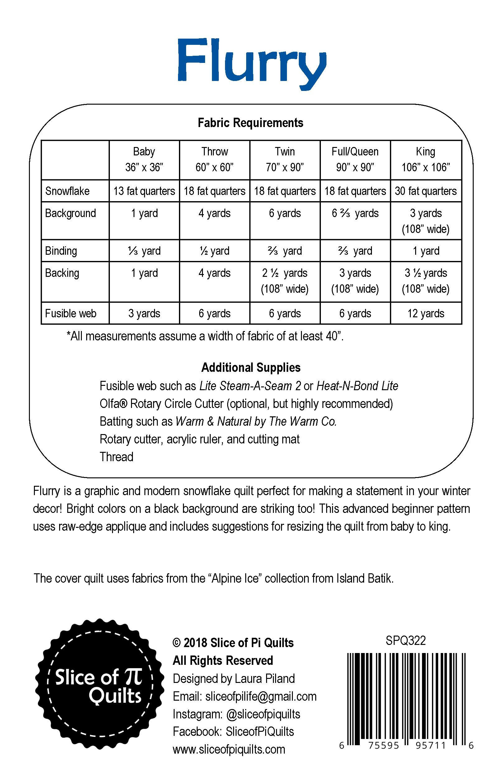 PDF Flurry Quilt Pattern Digital Download by Slice of Pi - Etsy Canada