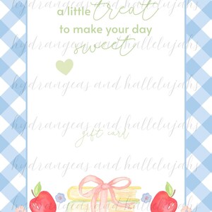 PRINTABLE Sweet Treat First Day Teacher Gift Card Printable | Back to ...