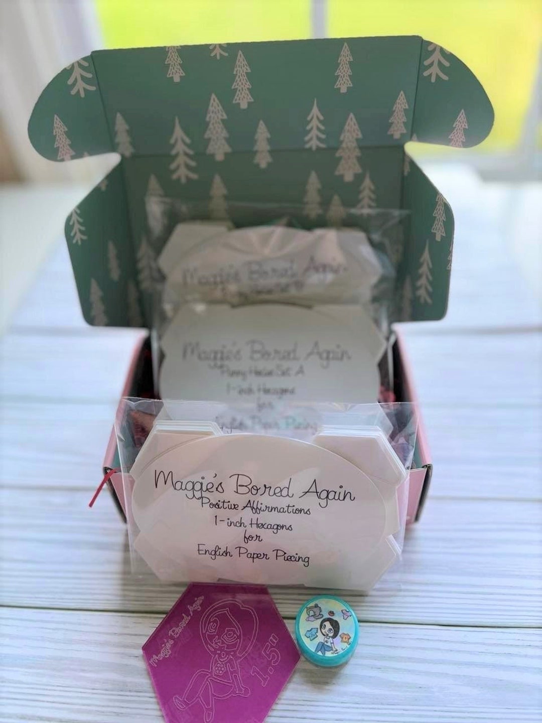 Hexie Gift Set, FUNNY Hexies, PUNNY Hexies for English Paper Piecing ...