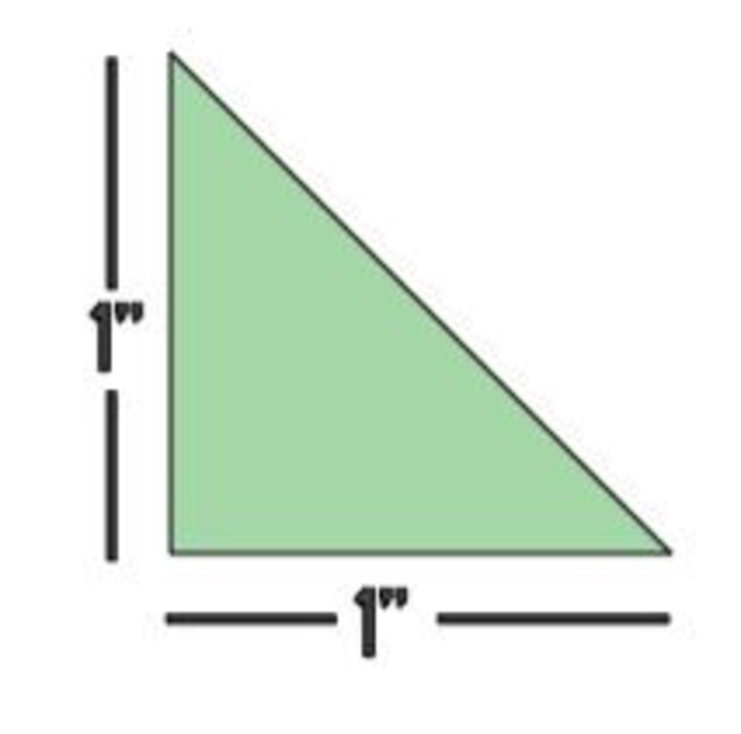 1-inch HALF-SQUARE Triangle Papers for English Paper Piecing EPP, Blank ...