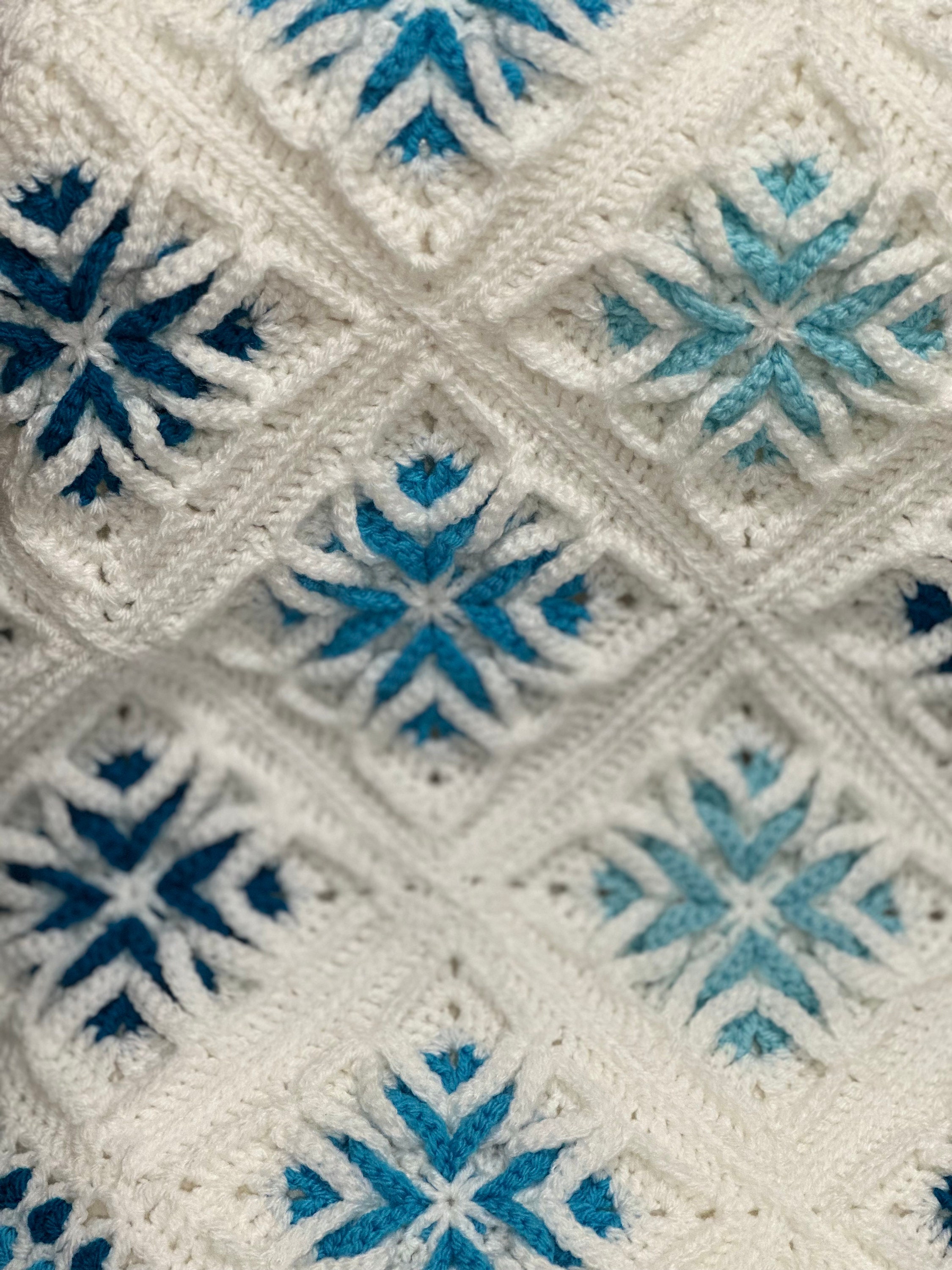 Cathedral Windows Blanket - Etsy