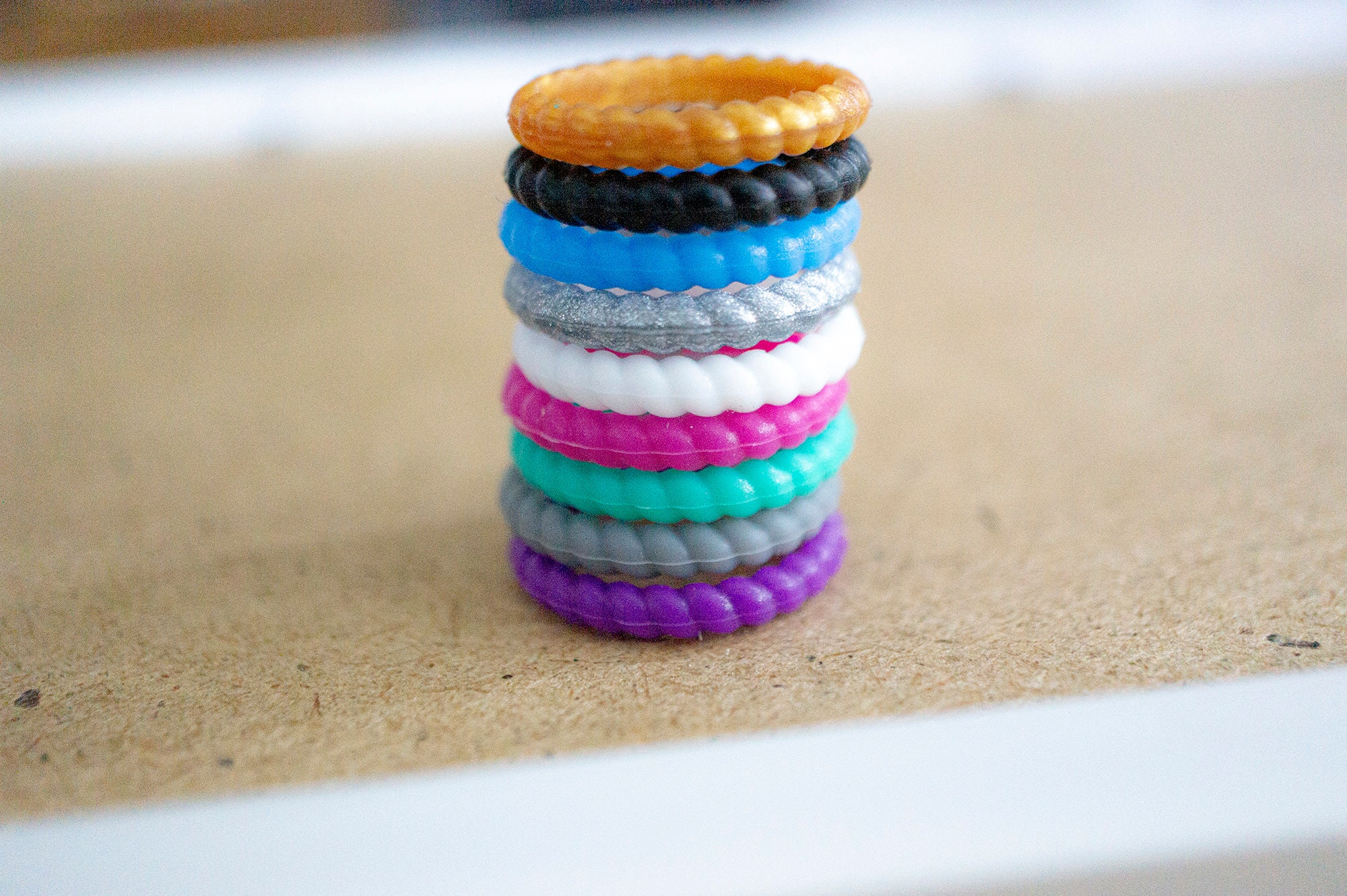 Braided Silicone Rings, Stackable, Water Proof, Eco Friendly, Non-toxic ...