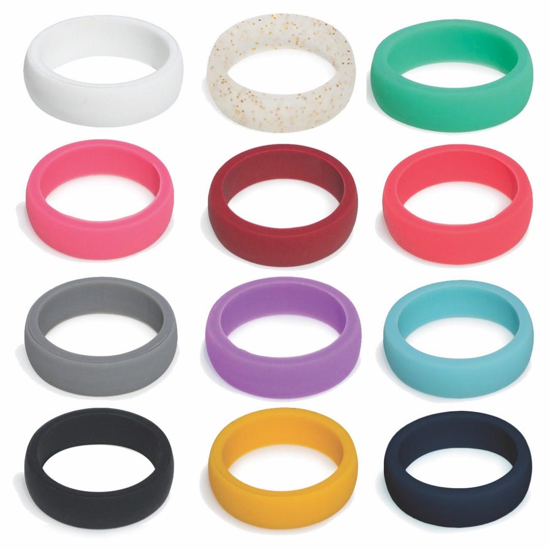 Women Silicone Ring Rubber Band Wedding Ring Soft Ring - Etsy