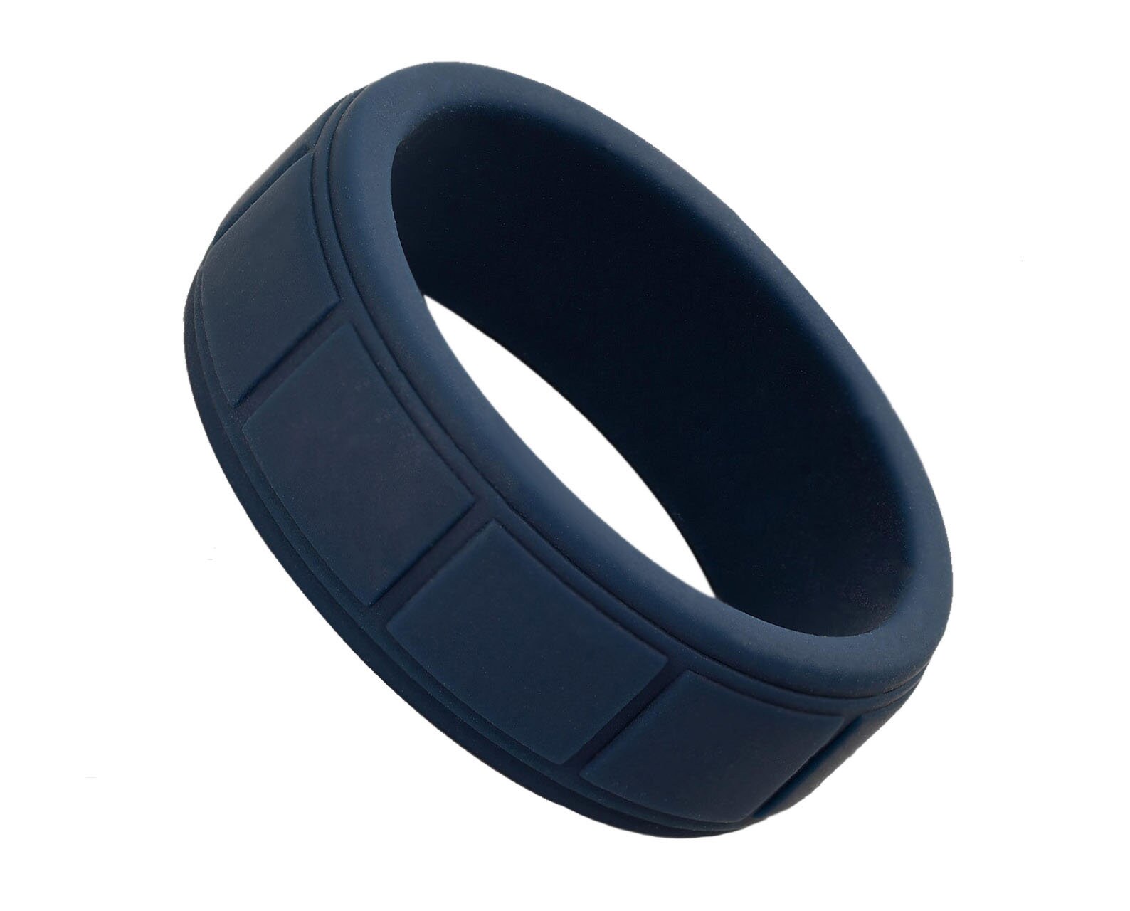 Blue Silicone Ring Men Silicone Band Silicone Wedding Band - Etsy UK