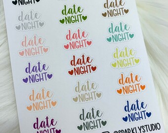 Items similar to Date Night Planner Stickers on Etsy