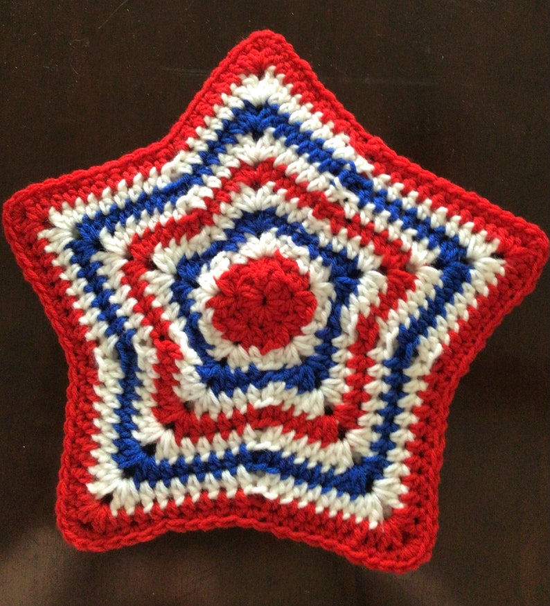 Crocheted Star Hot Pad - Etsy