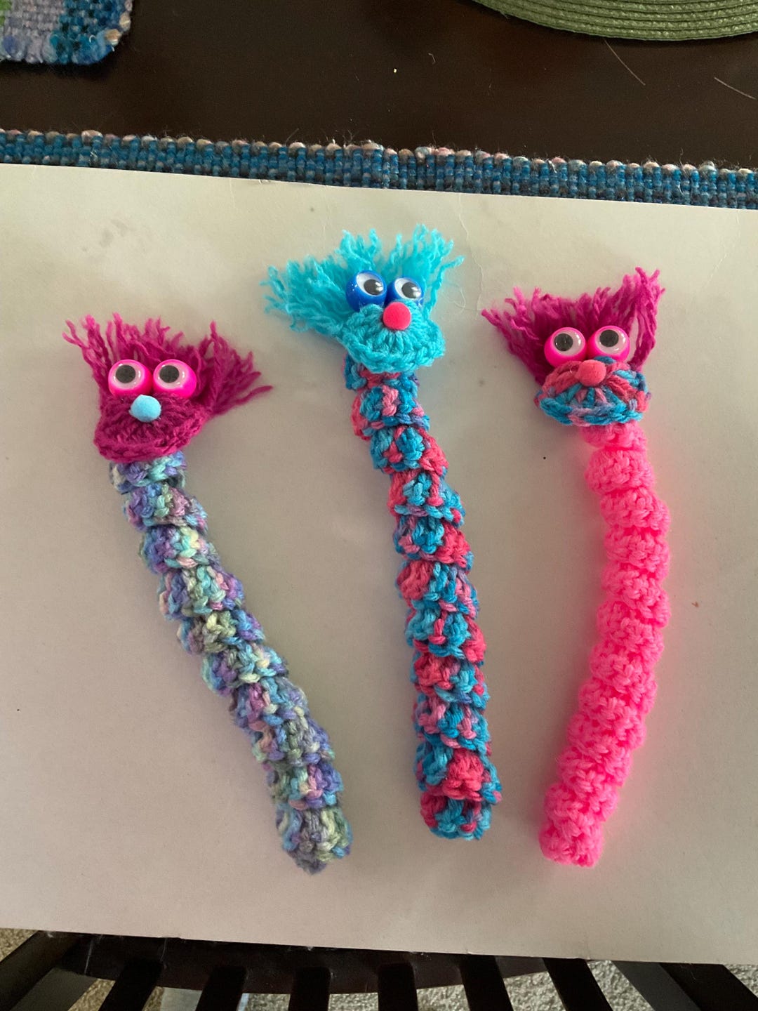 Crocheted “frazzle Worm” - Etsy