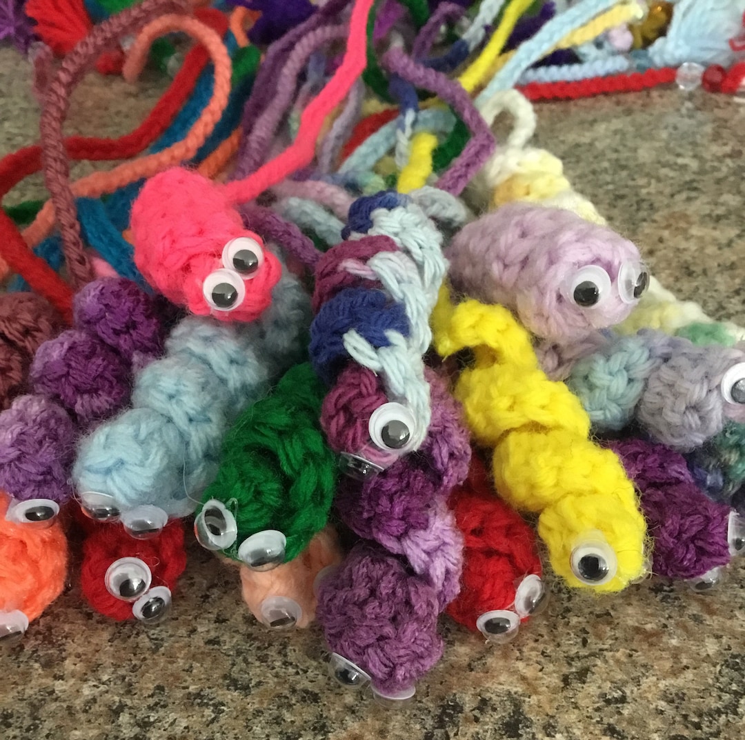 Crocheted Bookmark Bookworms - Etsy