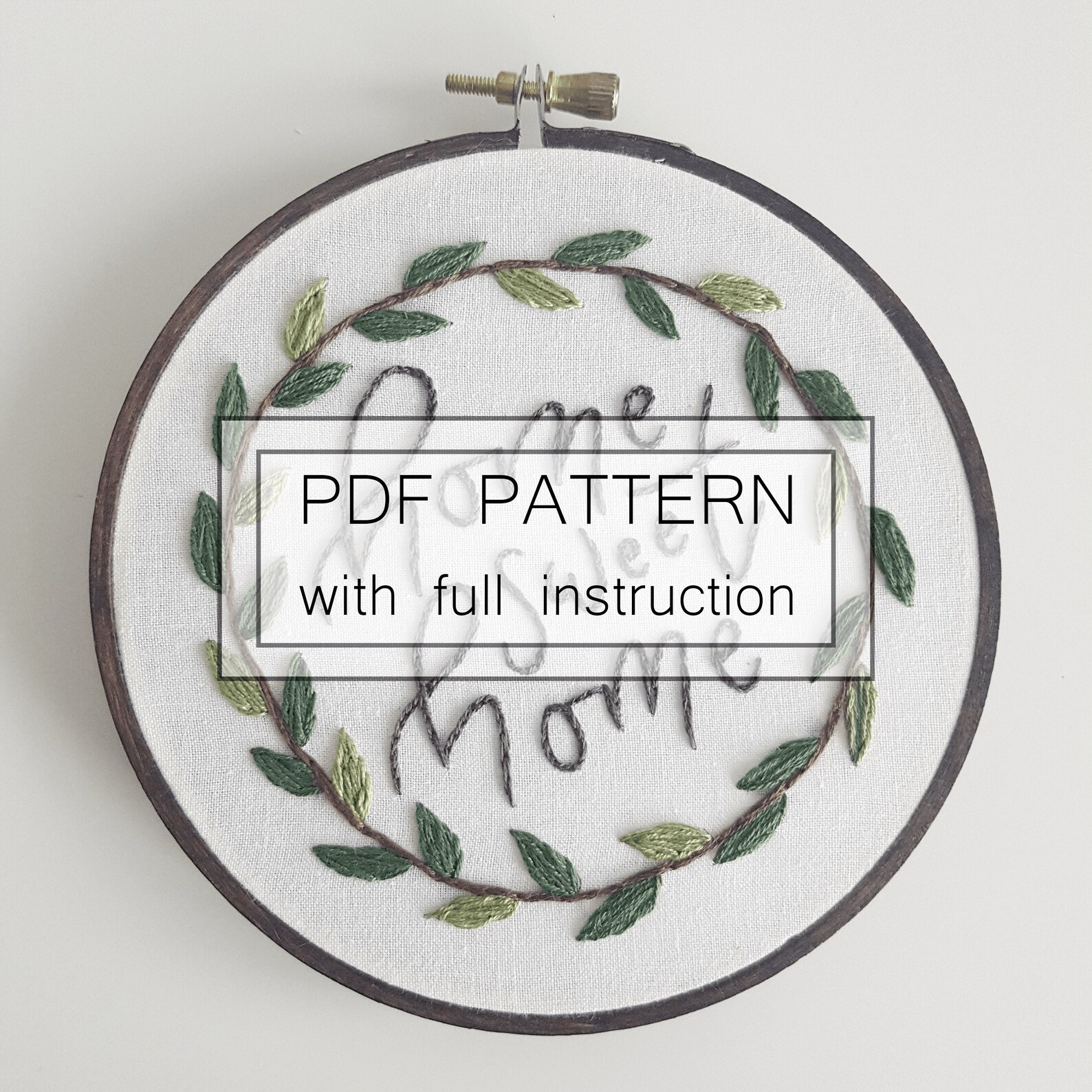 Embroidery Pattern Home Sweet Home Digital Download - Etsy