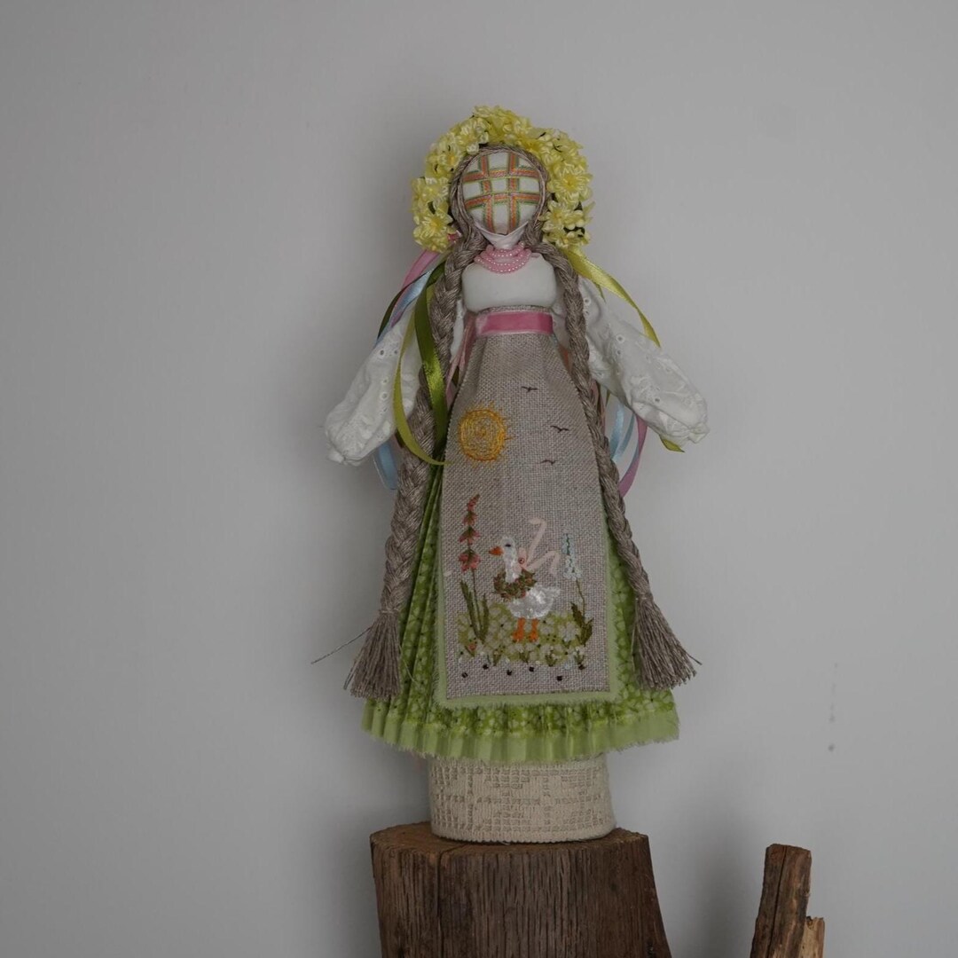 Forest Nymph Spring Motanka Handmade Ukrainian Folk Traditional Doll ...