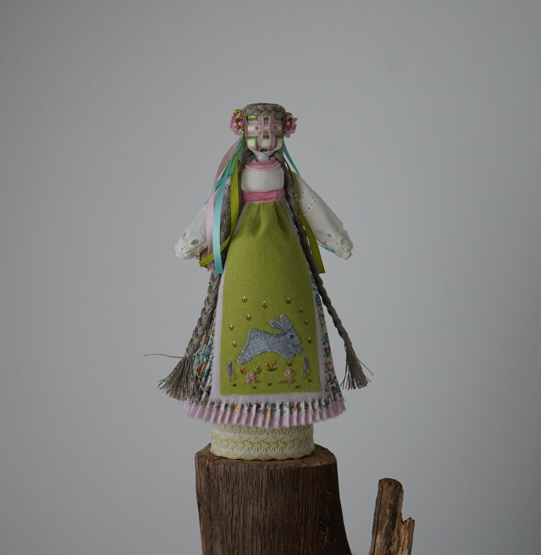 Forest Nymph Spring Motanka Handmade Ukrainian Folk Traditional Doll ...