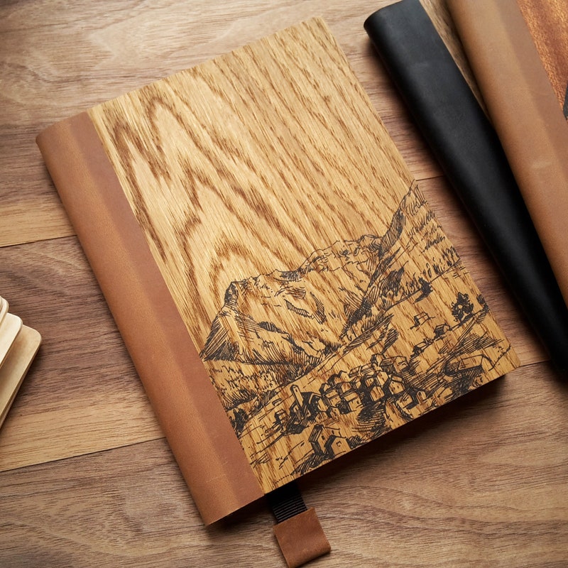 Wood Journal - Etsy