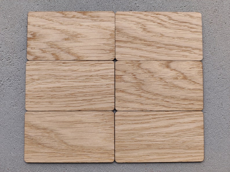 Wooden Blank Cards 3,5x2″ With Holes, Wood Blank Card, Business Cards ...