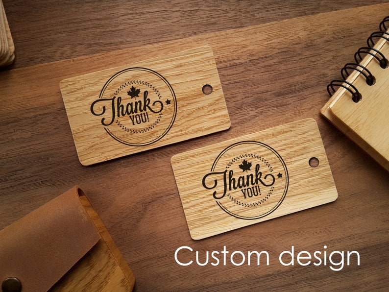 Wooden Price Tags One-sided Full-color Printing Wood Thank - Etsy