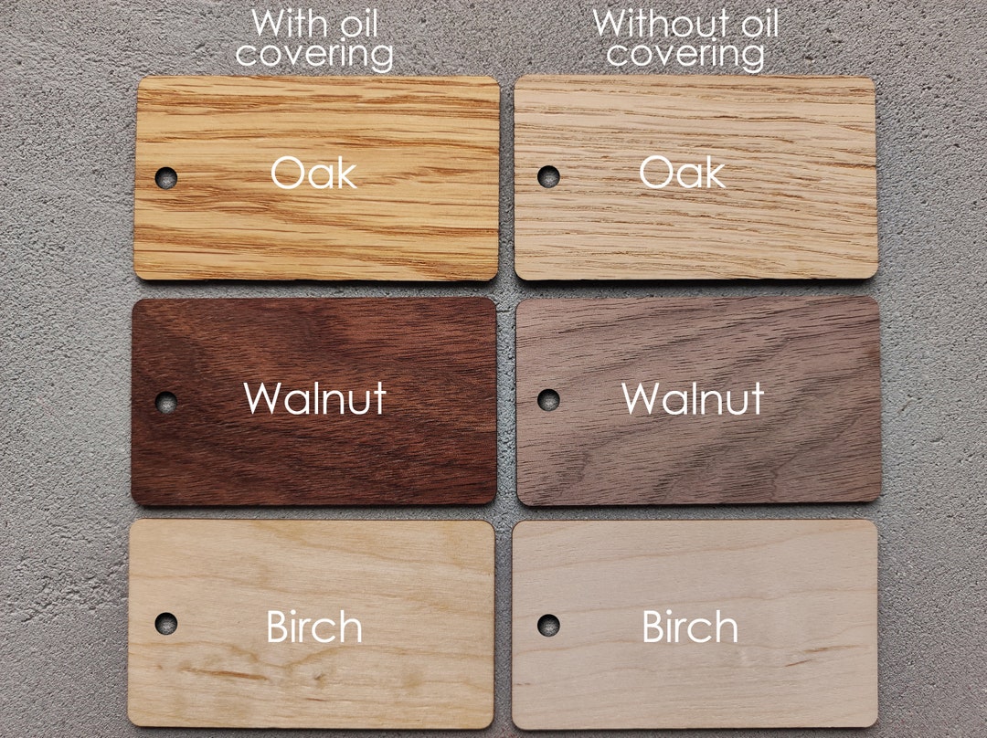 Wooden Blank Cards 3,5x2″ With Holes, Wood Blank Card, Business Cards ...