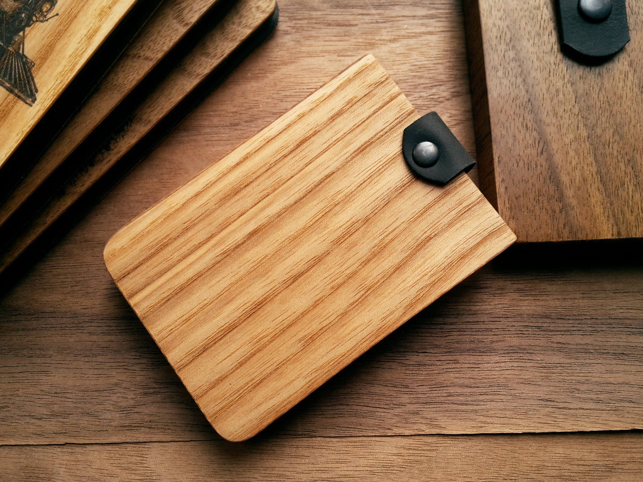 Wooden Card Holder Business Card Holder Wooden Cardholder | Etsy