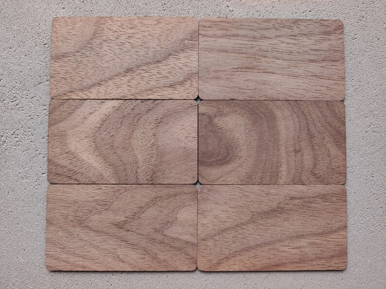 Wooden Blank Cards 3,5x2″ With Holes, Wood Blank Card, Business Cards ...