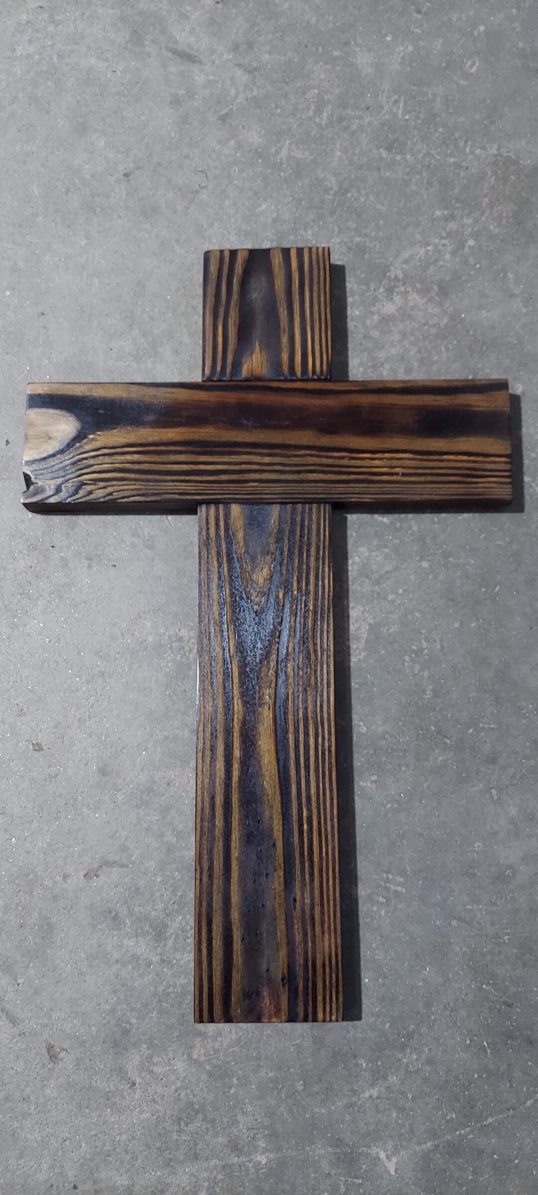 Rustic Wooden Cross Hand Made From Reclaimed Wood, Measure 20 1/4 Long ...