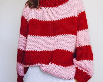 Knitting Pattern Roll up Knit Down Jumper Roll Neck Jumper | Etsy