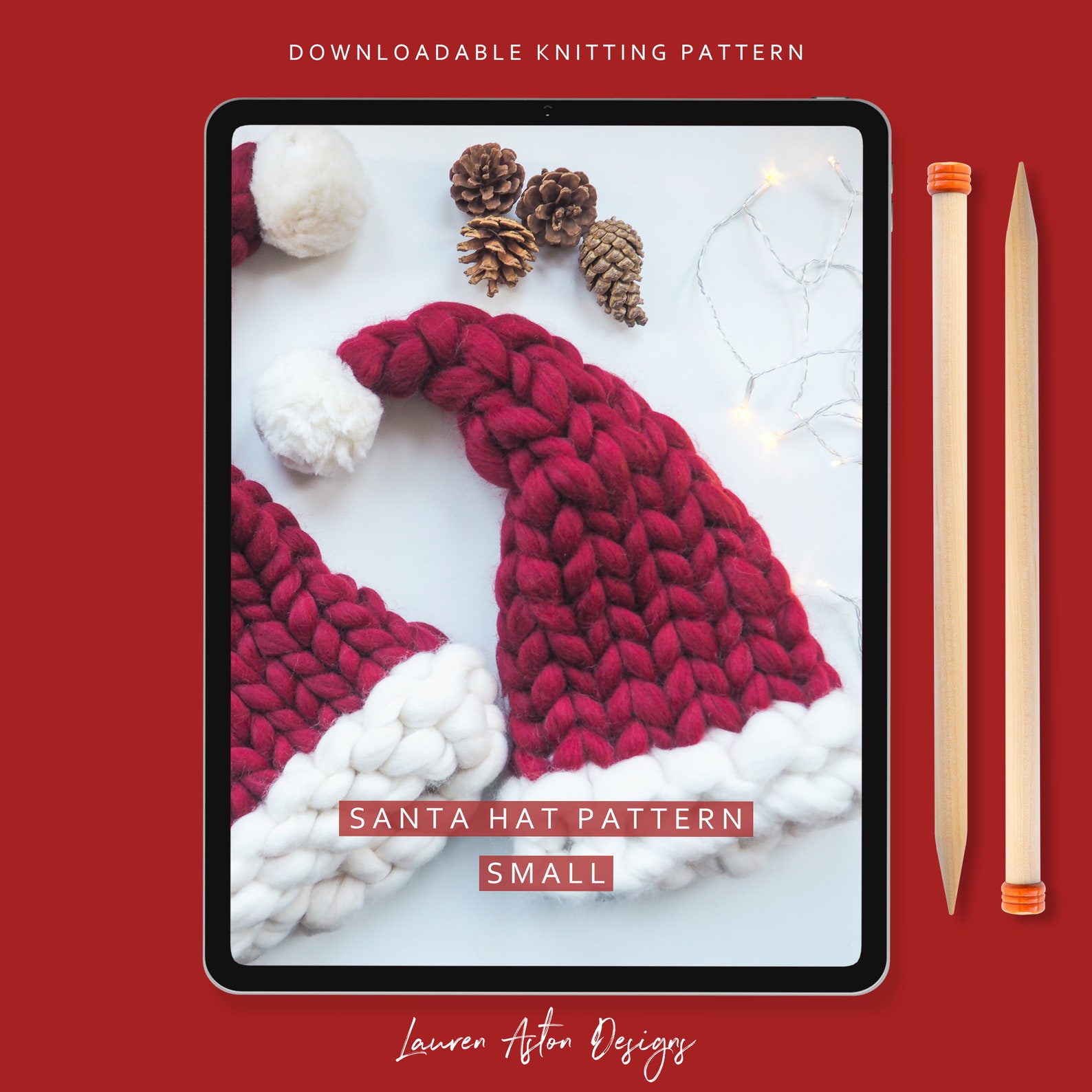 Knitting Pattern Santa Hat Small Size Perfect for Kids - Etsy