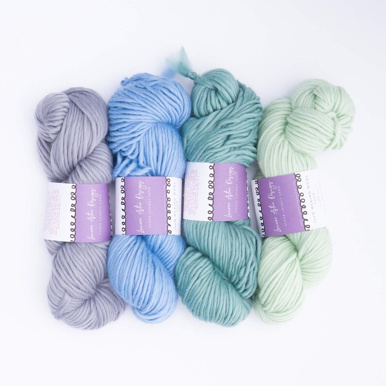 Super Chunky Yarn Bundle of 4 Hanks - Etsy
