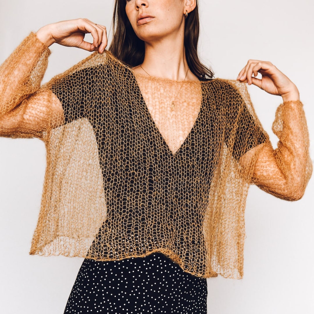 Knit Kit - 'gossamer Thread' Mini Mohair Jumper - Etsy