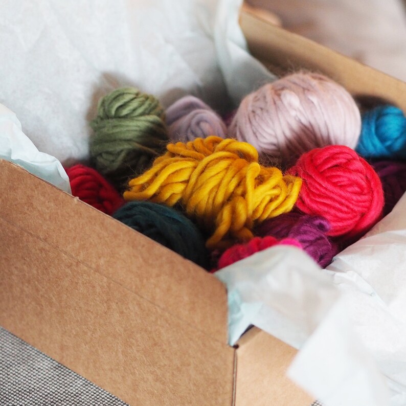 Box of Balls - Selection of Merino Wool Balls, Various Colours - Etsy