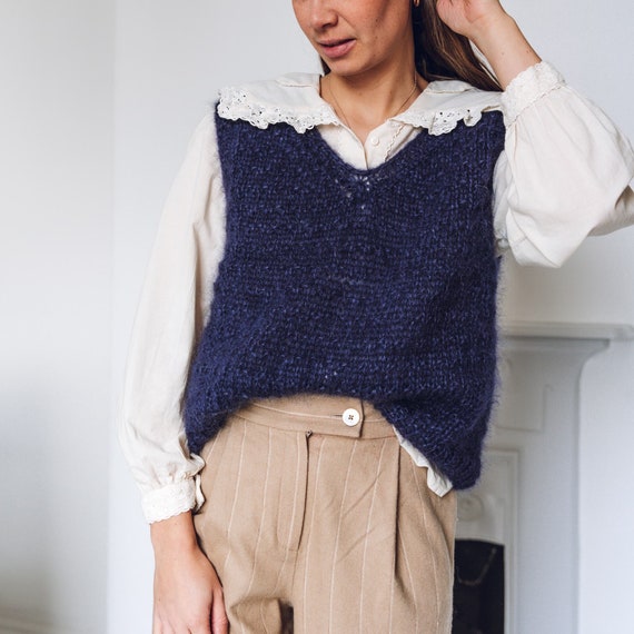 Knitting Pattern - 'the Purl-fect Vest Top' / Mohair Vest Knitting Pattern - 'the Purl-fect Vest Top' / Mohair Vest