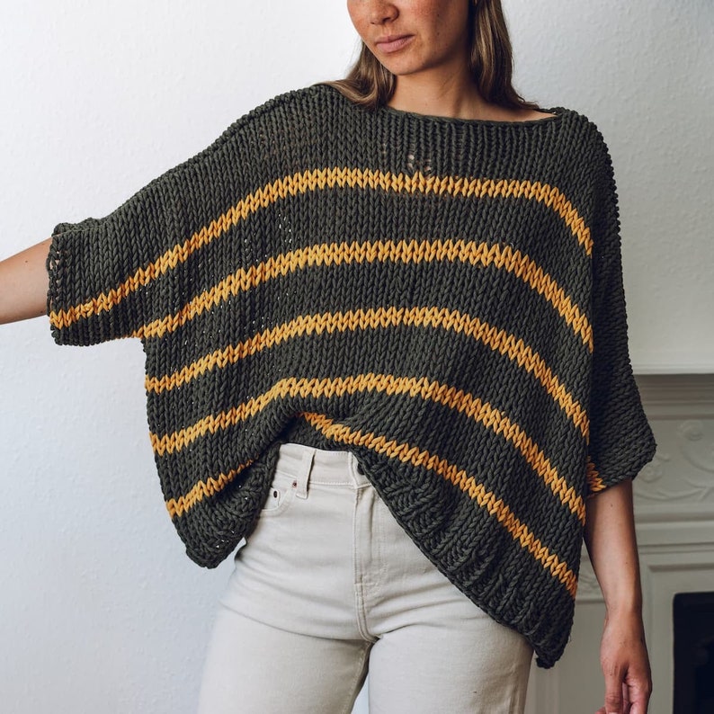 Knitting Pattern The Easy Tee Basic T-shirt knitting | Etsy