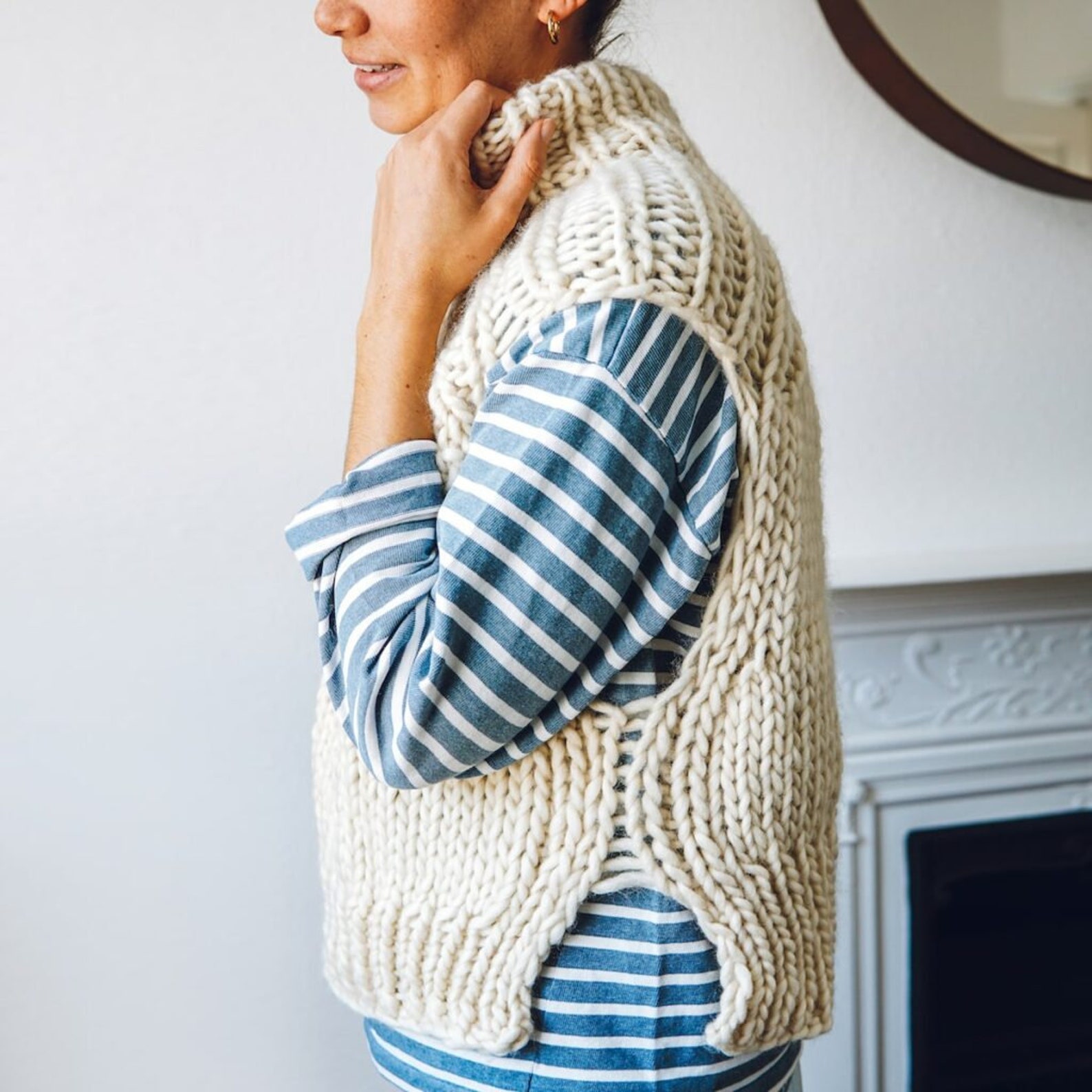 Knitting Pattern Sweater Vest Downloadable Pattern for - Etsy Canada