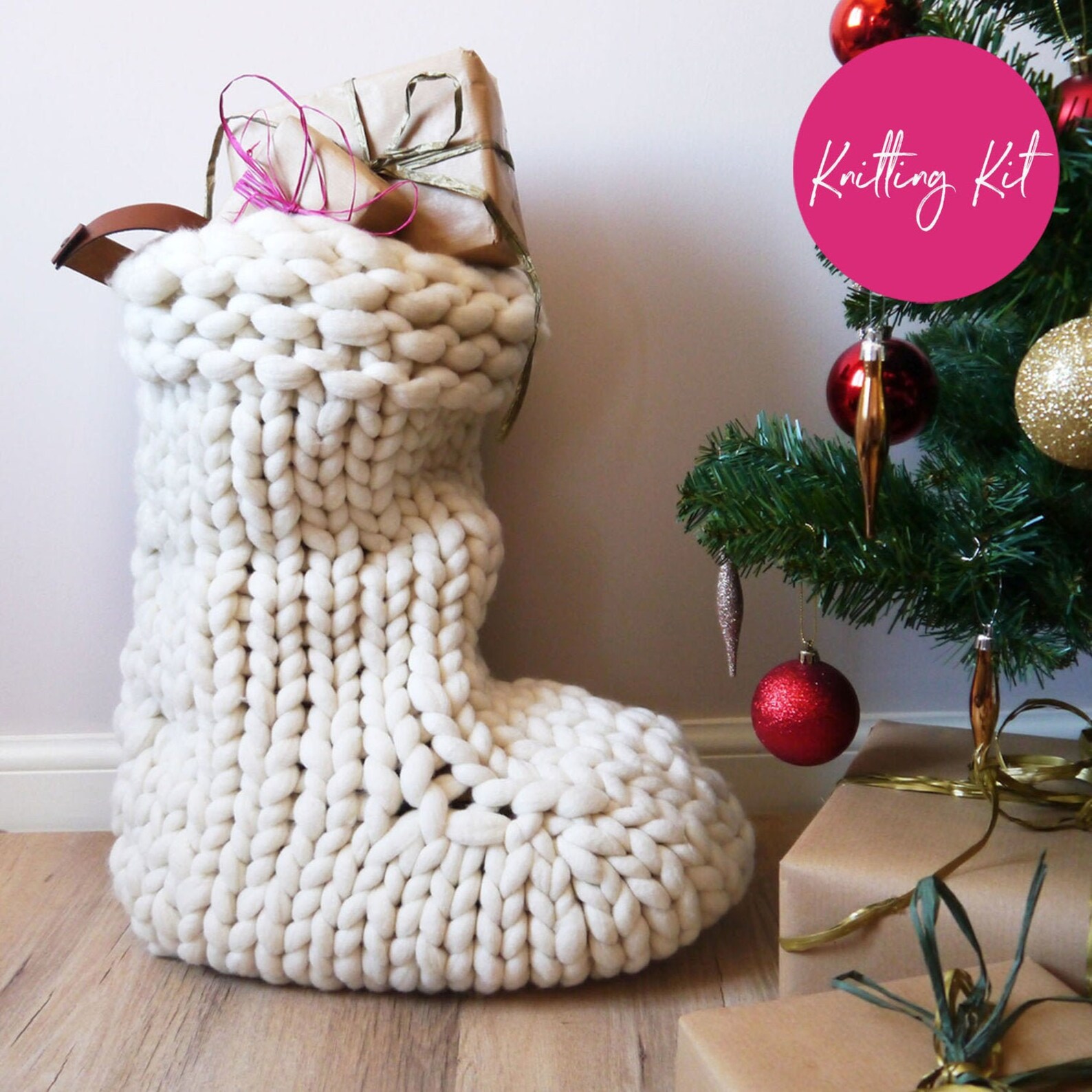 Knit Kit Jumbo Stocking Large / Make Your Own Jumbo - Etsy