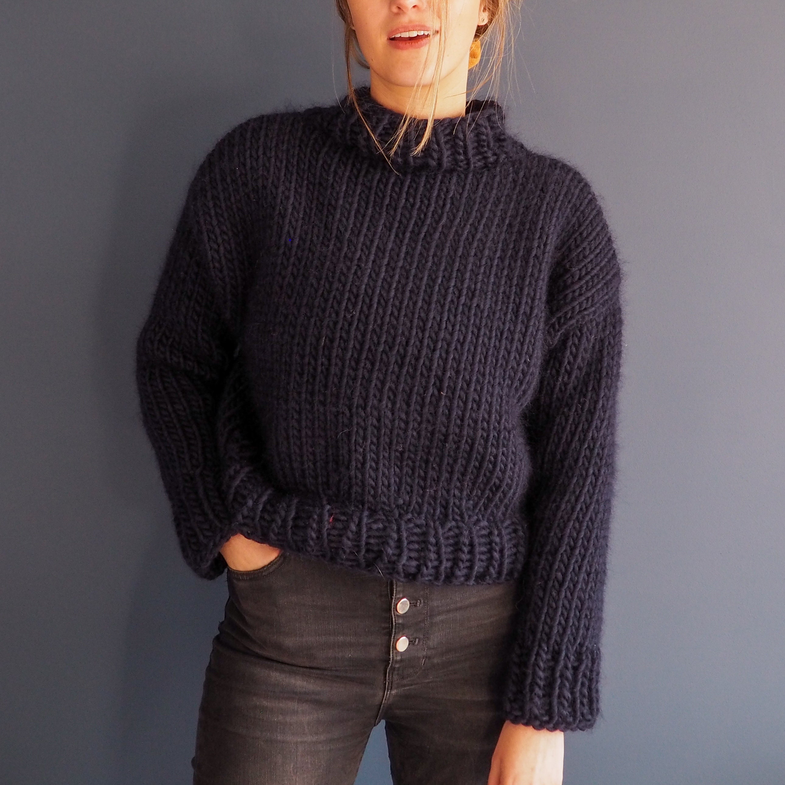 Knitting Pattern 'Roll with it' Knitted Jumper | Etsy